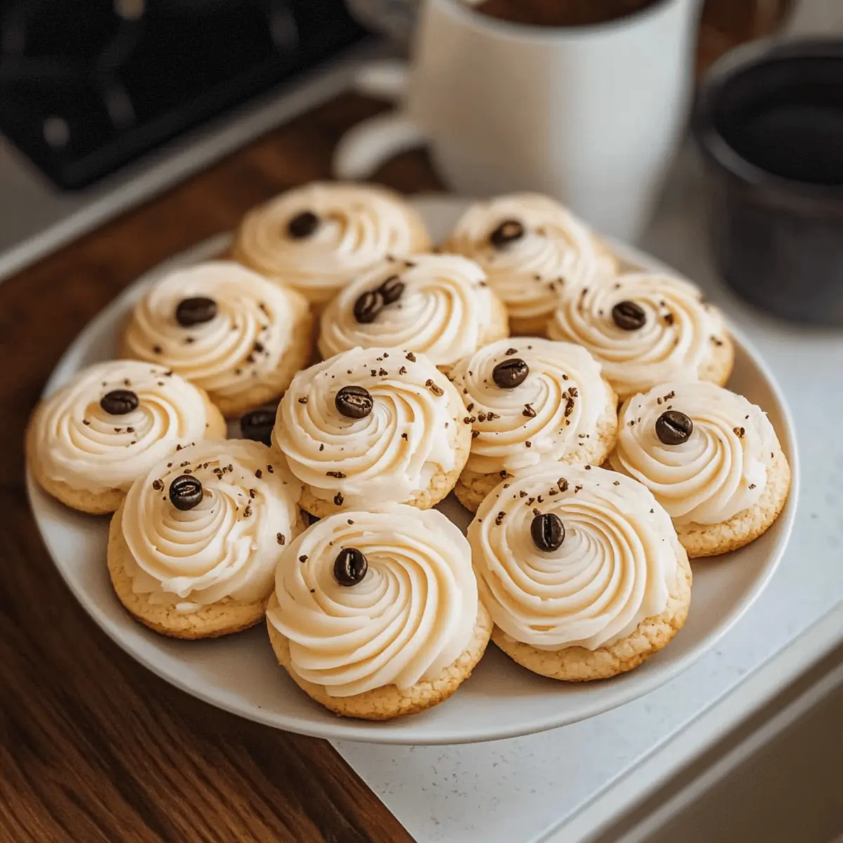 Ultimate Coffee Sugar Cookies with Delicious Vanilla Bean Buttercream