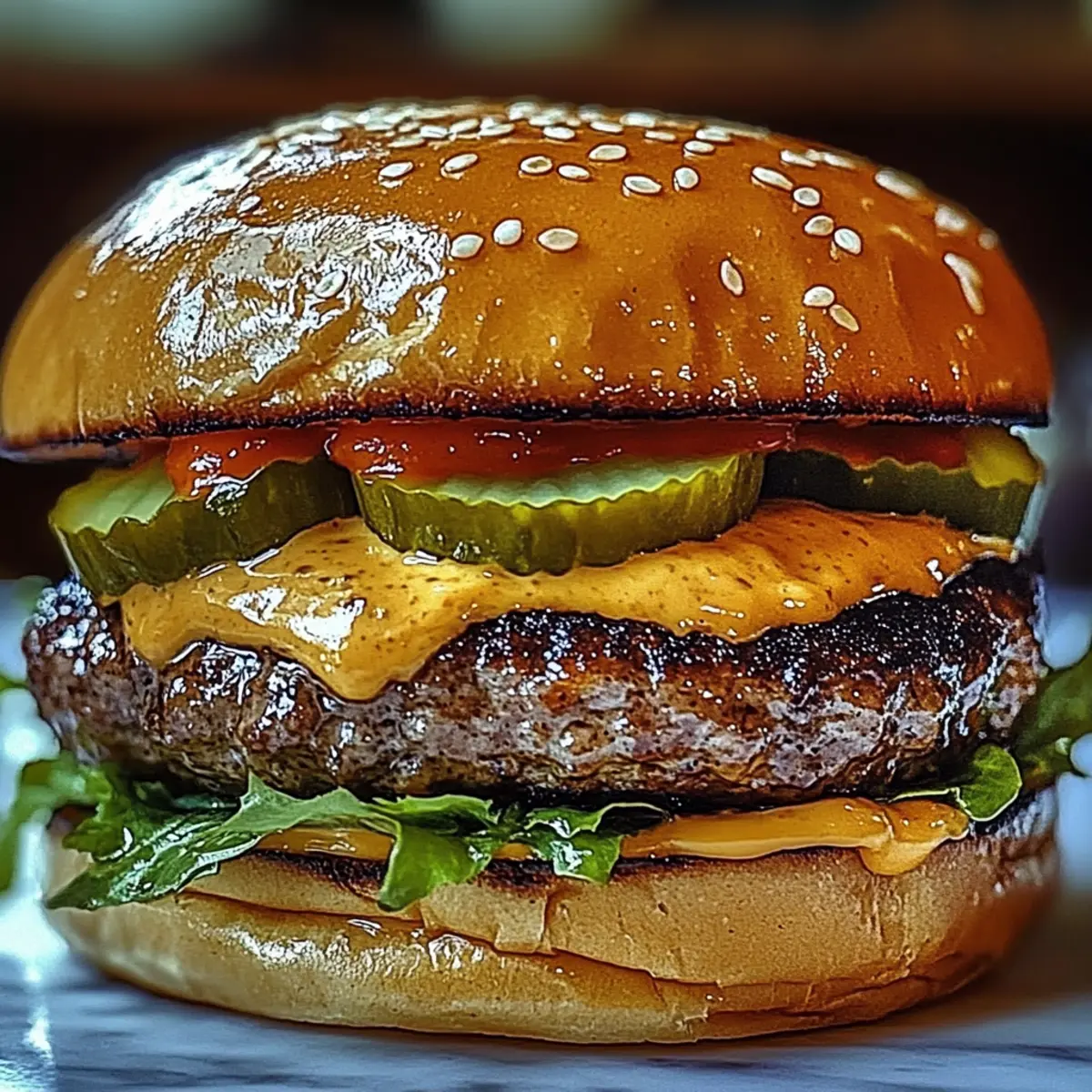 Irresistible Smash Burger with Easy Secret Sauce Delight