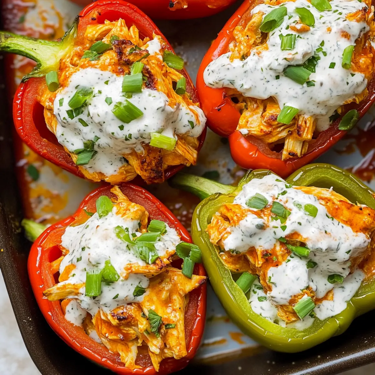 Ultimate Buffalo Chicken Stuffed Peppers – Delicious & Healthy